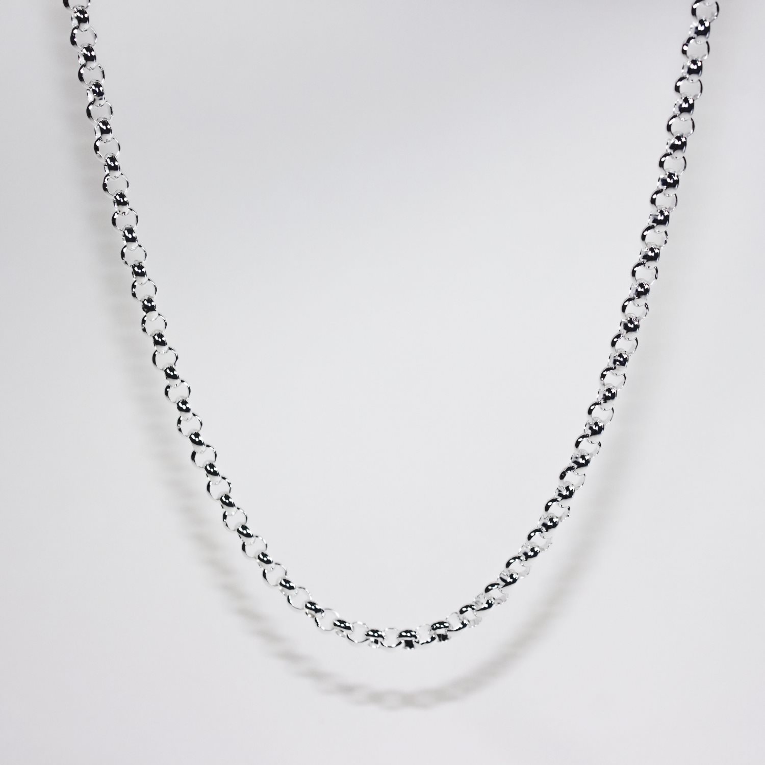 Sterling Silver B3 Round Belcher Chain with Parrot Clasp - Stonex Jewellers
